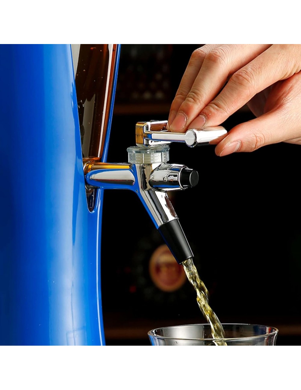 BARRAID Beer Tower Beverage Dispenser, 3 Litre, Tabletop Draft Drink ...
