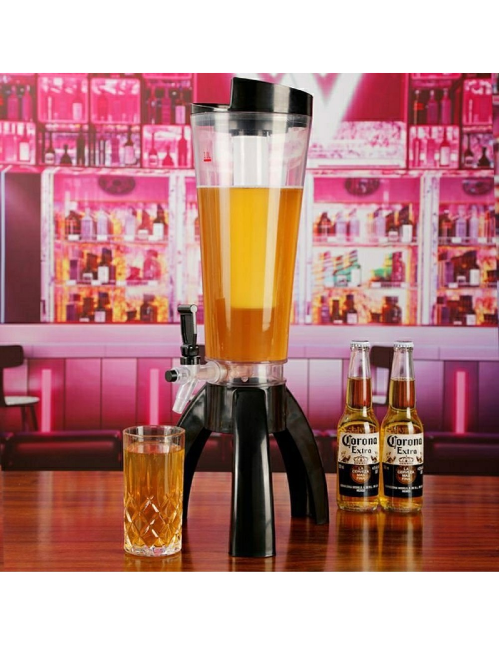 BARRAID Tripod Beer/Liquor Tower/Dispenser/Decanter, 3000 ml/3 L ...